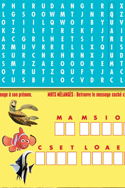 Les mots cachés de la mer avec Nemo | Disney Coloriages FR